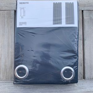 IKEA | Accents | Ikea Merete Room Darkening Curtains Blue | Poshmark